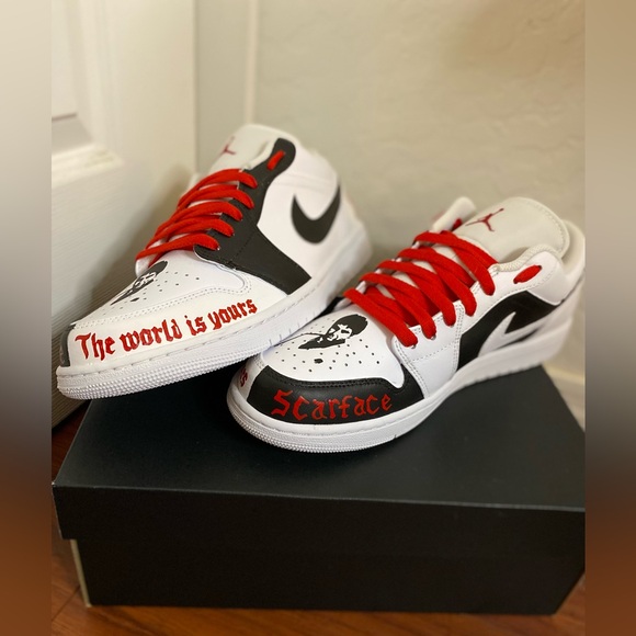 Nike | Shoes | Custom Made Nike Air Jodan Scarface | Poshmark